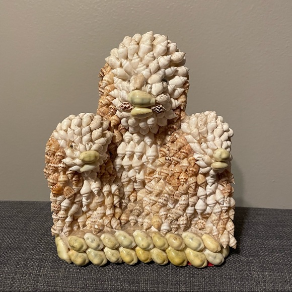 unbranded | Accents | Vtg Seashell Covered Figurine Dogs Souvenir ...